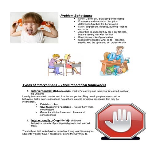 Problem behaviours and intervention | PDF | Parenting | Family and ...