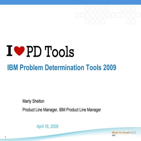 Problem Determination Tools | PPT
