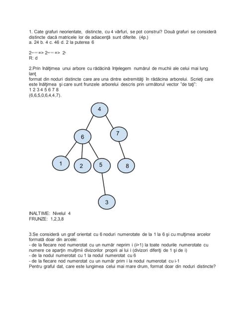 Variante bac-arbori-binari | PDF