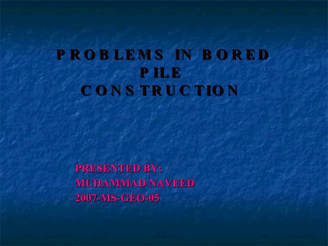 Board pile method | PPTX