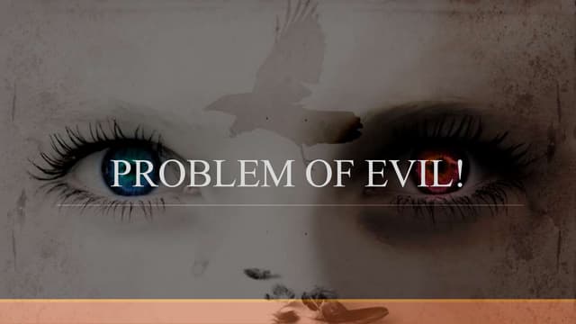 Lesson 5 the problem of evil | PPTX