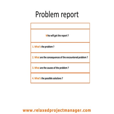 Problem report | PPTX