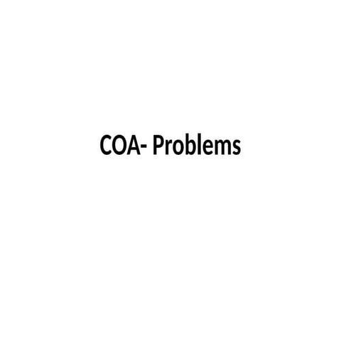 COMPUTER ARCHITECTURE problems-revision.pptx