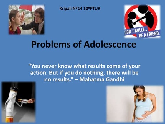 ADOLESCENCE AND ITS PROBLEMS | PPTX