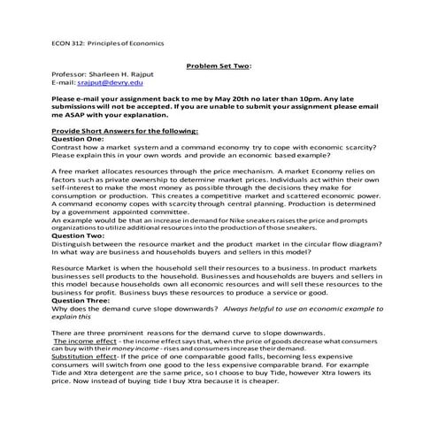 Problem set ii | PDF