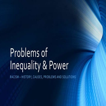 Problems of inequality & power | PPTX