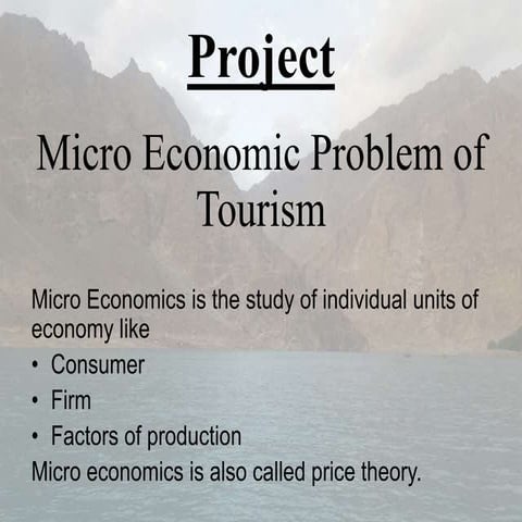 Problems of micro economics | PPT