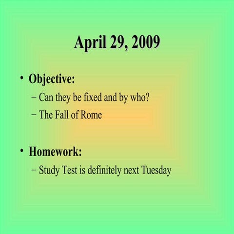 Problems Of Rome | PPT