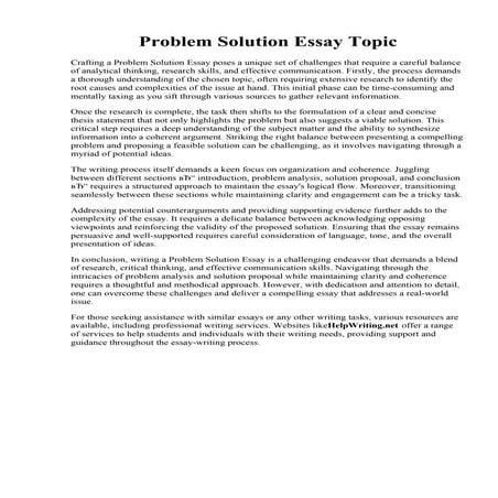 Problem Solution Essay Topic.pdf