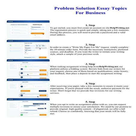 Problem Solution Essay Topics For Business | PDF