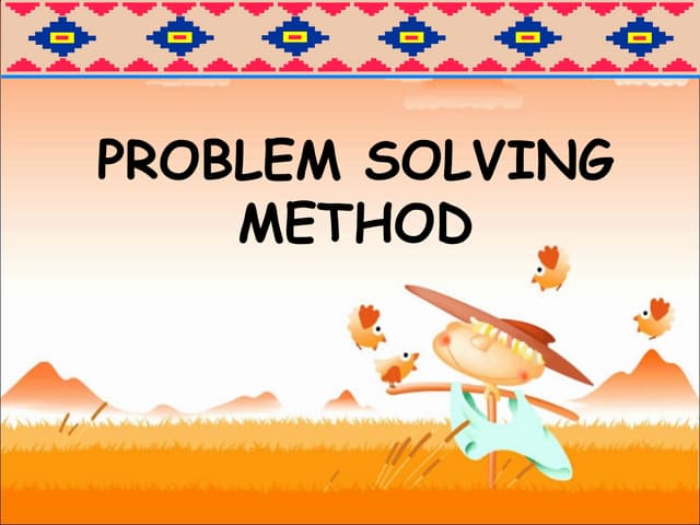P roblem solving | PPT P roblem solving | PPT