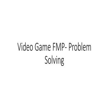 Problem solving | PPT