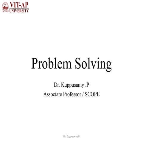 Problem Solving Using Programming Ppt Free Download 6059