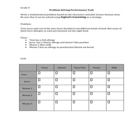 Problem solving 5x5 grid | PDF