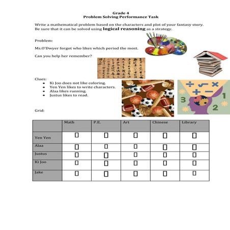 Problem solving 5x5 grid | PDF