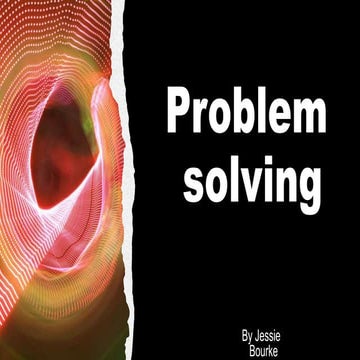 Problem solving | PPT | Free download