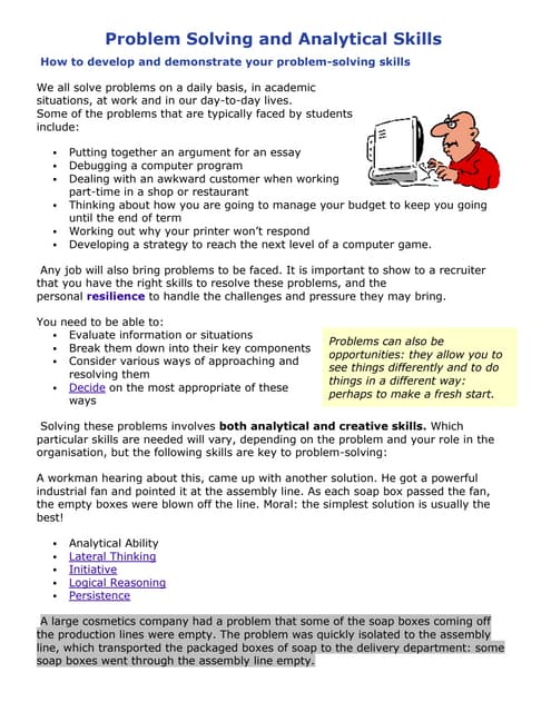 Problem solving | PPTX | Education