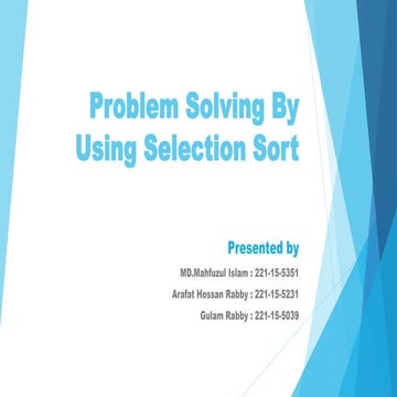 Problem Solving By Using Selection Sort.pptx
