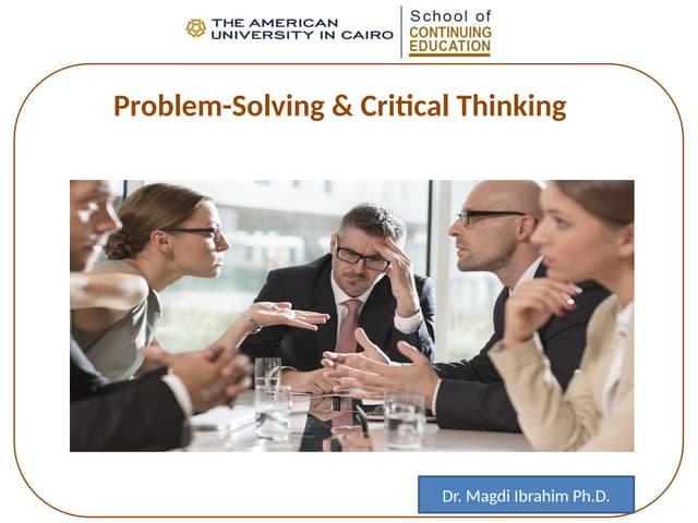 Critical Thinking Problem Solving Creativitypptx 6350