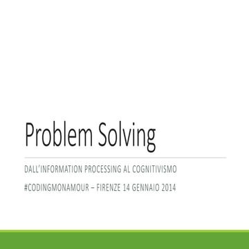 Problem Solving | PDF