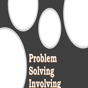 Problem solving involving variation | PPTX