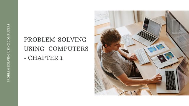 Problem Solving Using Computers Chapter 1 Ppt