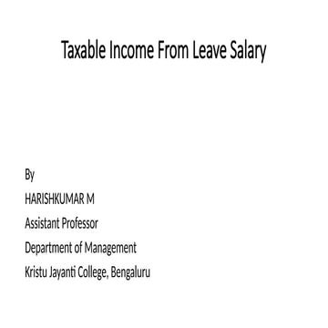 Problems on taxable leave Leave salary.pptx