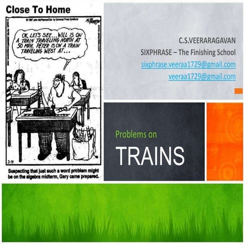 Problems on trains (2) | PPSX