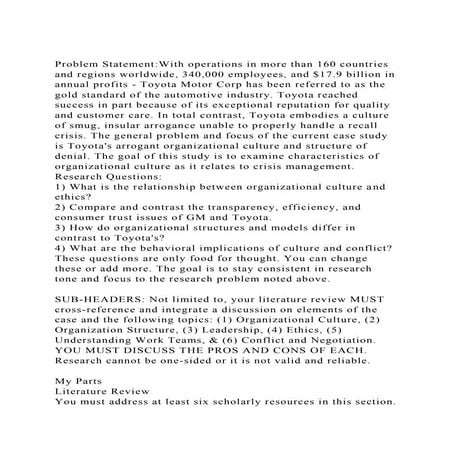 Problem StatementWith operations in more than 160 countries and r.docx