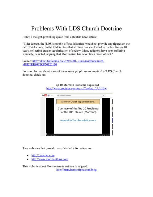 LDS Bishop Letter (Creepy, Sappy) | PDF