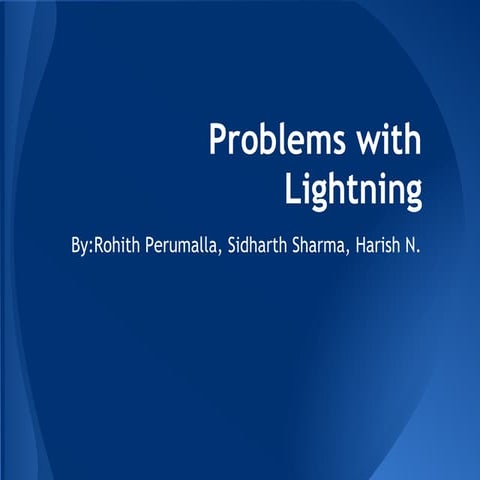 Problems with lightning | PDF