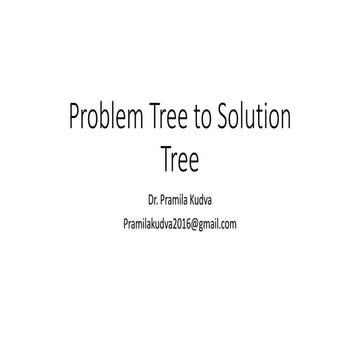 Problem tree solution tree | PPTX