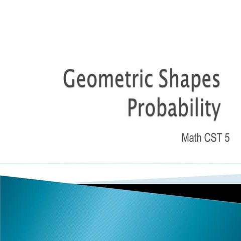 CST 504 Area Probability | PPT