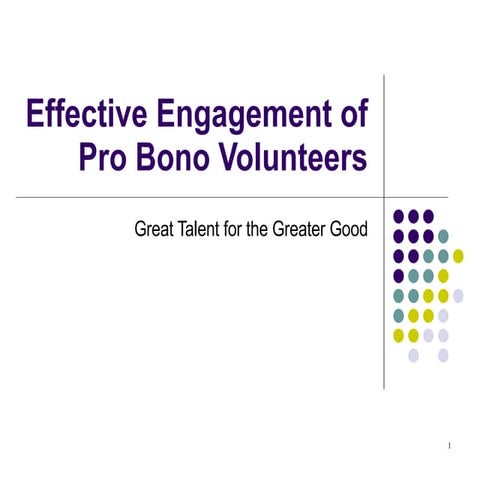 Pro Bono Volunteering | PPT