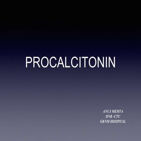 Procalcitonin | PPTX