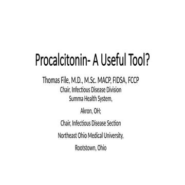 Procalcitonin-A Useful Tool in Diagnostic Stewardship.pptx