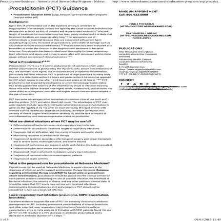 Procalcitonin guide | PDF