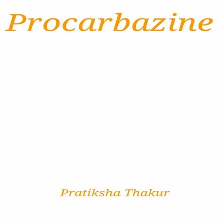 Procarbazine | PDF