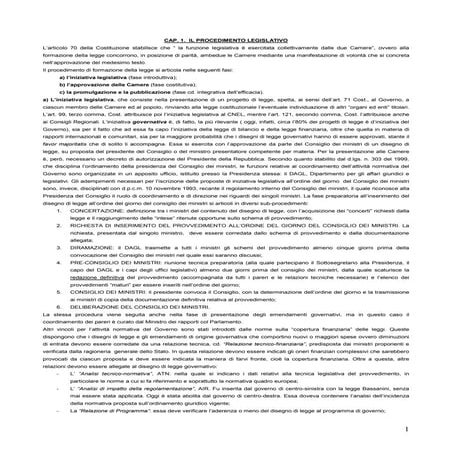 Procedimento legislativo e potere di emendamento | PDF