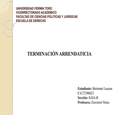 Procedimiento de desalojo | PPTX
