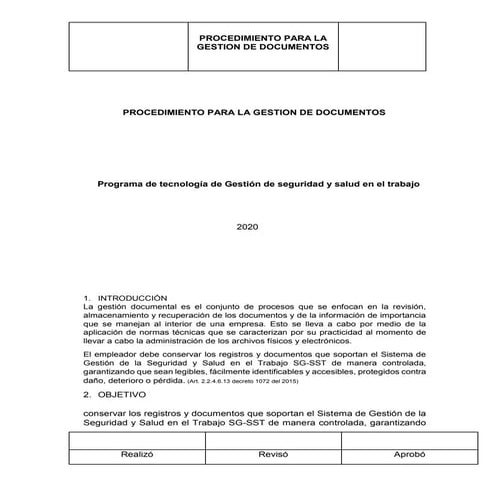 PROCEDIMIENTO PARA MATRIZ DE DOCUMENTOS.docx