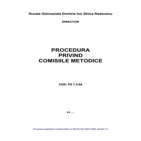 Procedura_comisii_metodice.pdjnjwdsjfbjhbsha | PDF