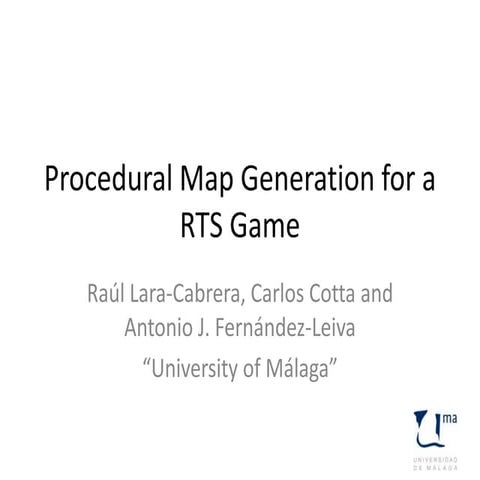 Procedural map generation for a RTS game | PPTX | Simulation Video Games | Video Game Genres