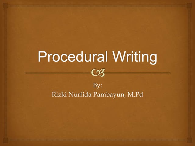 PPT PROCEDURE TEXT KELAS 9.pptx