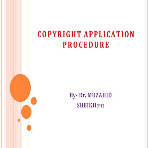 APPLICATION PROCEDURE FOR COPYRIGHT FILING.pptx