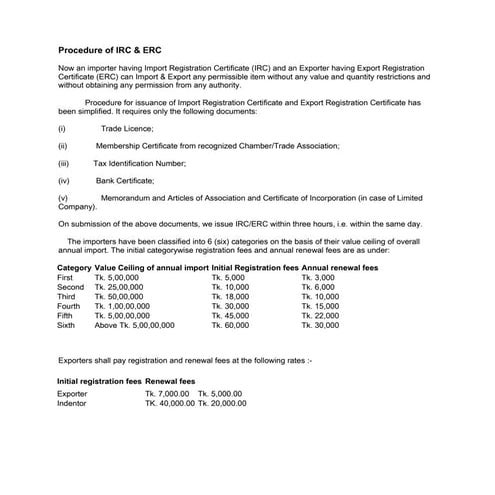 Procedure of irc | PDF