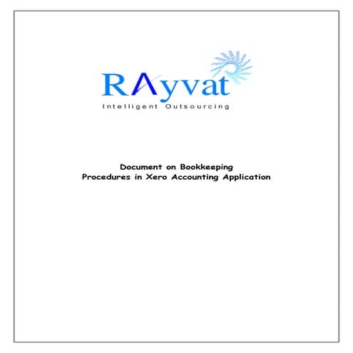 Procedures in xero accounting application | PDF