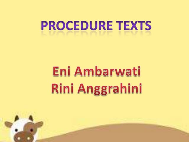 Procedure Text | PPTX