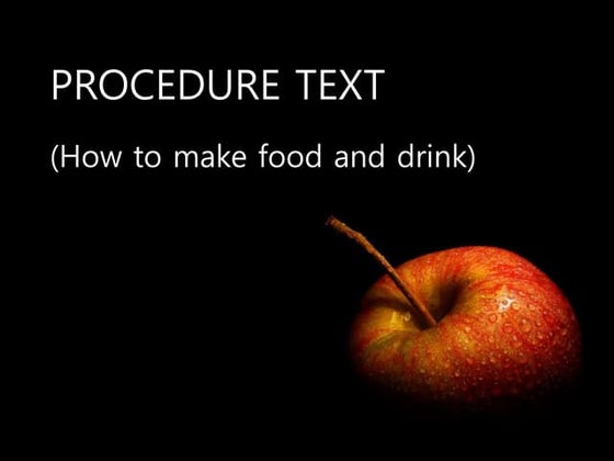 Procedure text | PPT