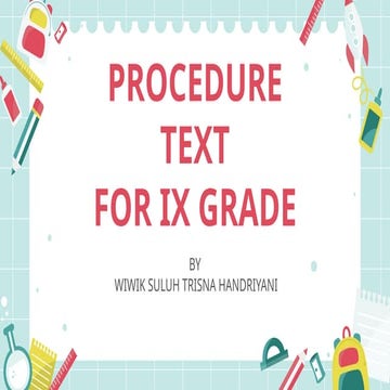 PROCEDURE TEXT explanation and example .pptx